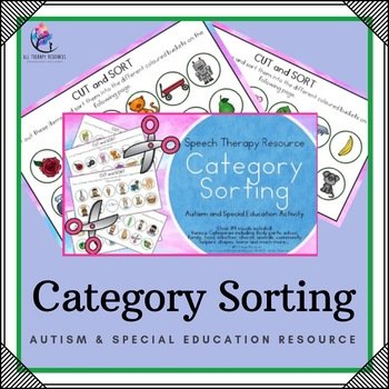 Category Sorting – Speech Therapy – Autism & Special Education Activity ...