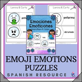 SPANISH VERSION – Emoji Emotions Feelings Puzzles – Social Emotion ...