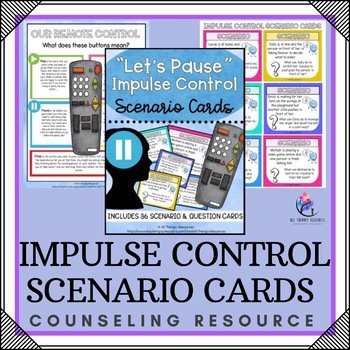 Impulse Control Scenario Cards and Lesson – “Let’s Pause” - My WordPress