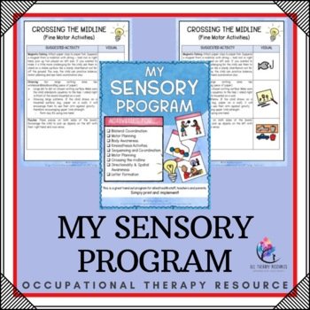 My Sensory Program – Occupational Therapy – Gross Motor Planning Letter ...
