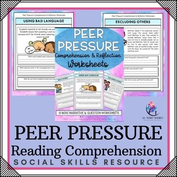 PEER PRESSURE Reading Comprehension & Questions I Worksheets - My WordPress