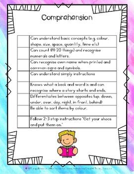 School Readiness Indicators Checklists – Preschool, Kindergarten ...