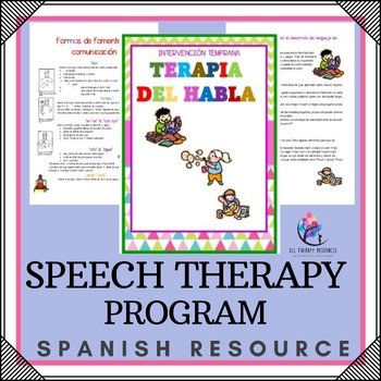 SPANISH VERSION – Speech Therapy – Early Intervention Language Program ...