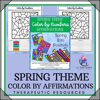 SPRING SEL Color by Numbers – Mental Health Anxiety Growth Mindset ...