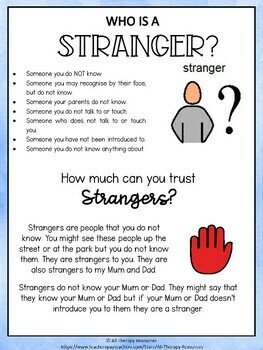 My Stranger Danger Awareness Workbook – Personal Safety Lesson - My ...