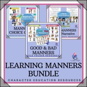 BUNDLE – Learning about Manners Bundle – File Folder Social Narrative ...