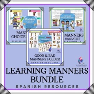 SPANISH BUNDLE – Learning about Manners – File Folder Social Narrative ...