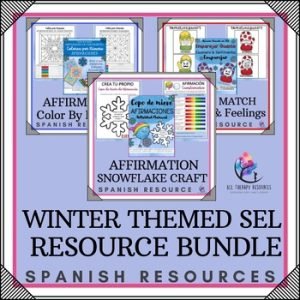 SPANISH BUNDLE – WINTER COUNSELING SEL LESSON BUNDLE I Activities ...
