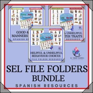 SPANISH BUNDLE – File Folder Activities – Character Traits I Manners I ...