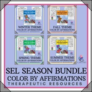 BUNDLE – SPRING SUMMER FALL WINTER Color by Affirmations Numbers - All ...