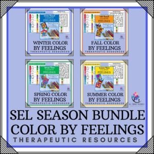 SEASONAL Color by Number with Feelings – SPRING SUMMER FALL WINTER ...
